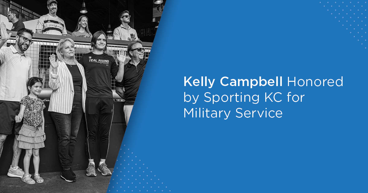 Kelly Campbell Honored by Sporting KC for Military Service - Spencer Fane