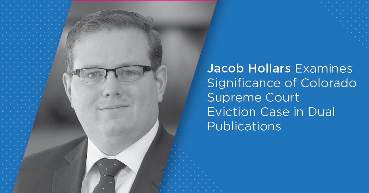Jacob Hollars Examines Significance of Colorado Supreme Court Eviction ...
