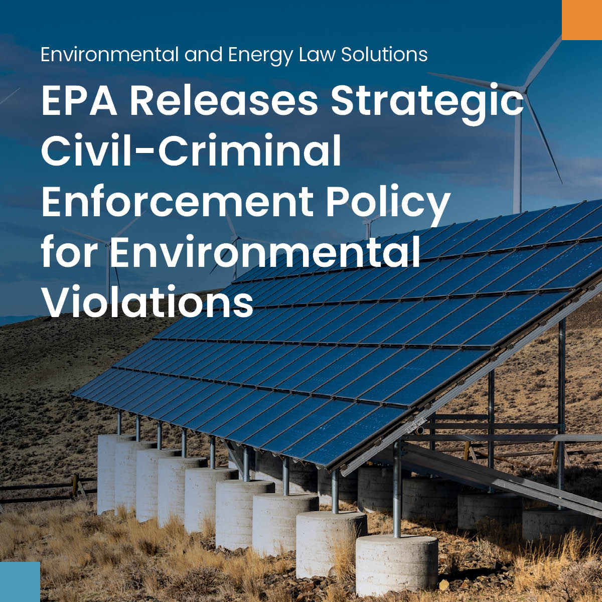 EPA Releases Strategic Civil-Criminal Enforcement Policy for ...