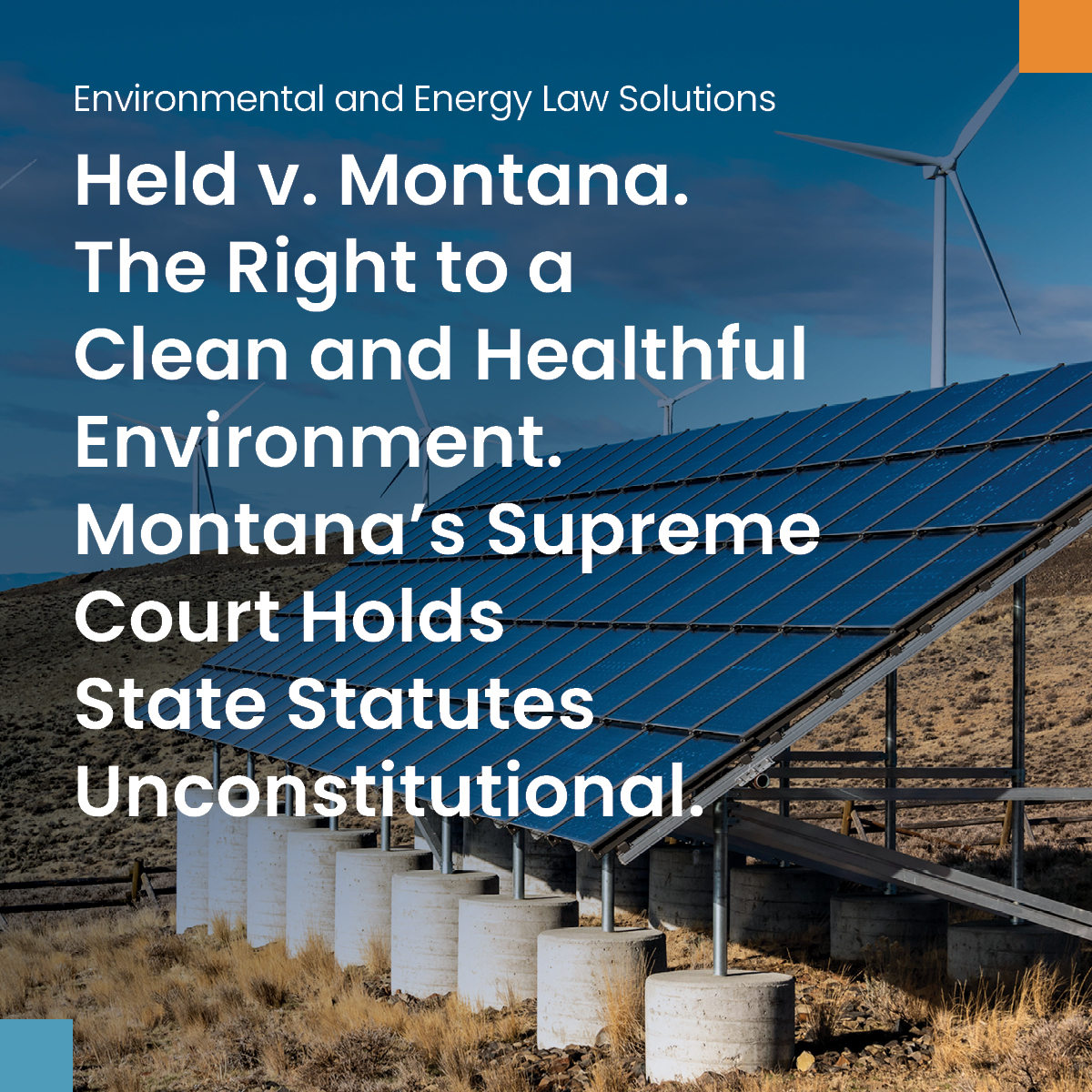 Held v. Montana. The Right to a Clean and Healthful Environment ...
