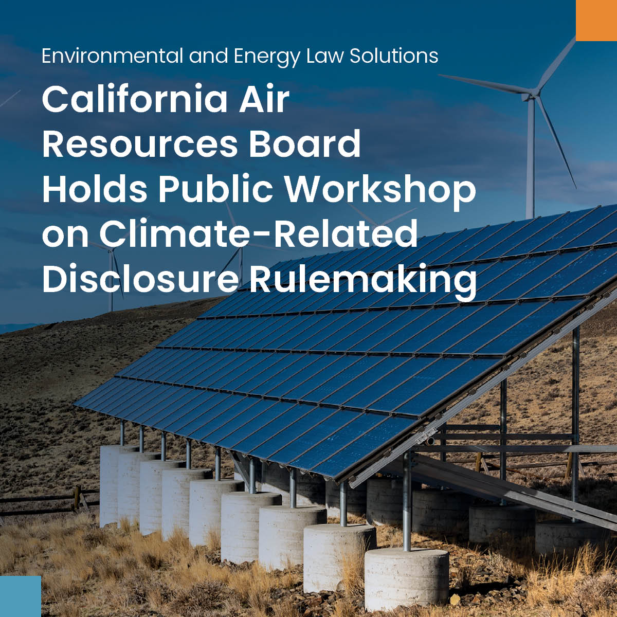 California Air Resources Board Holds Public Workshop on Climate-Related ...