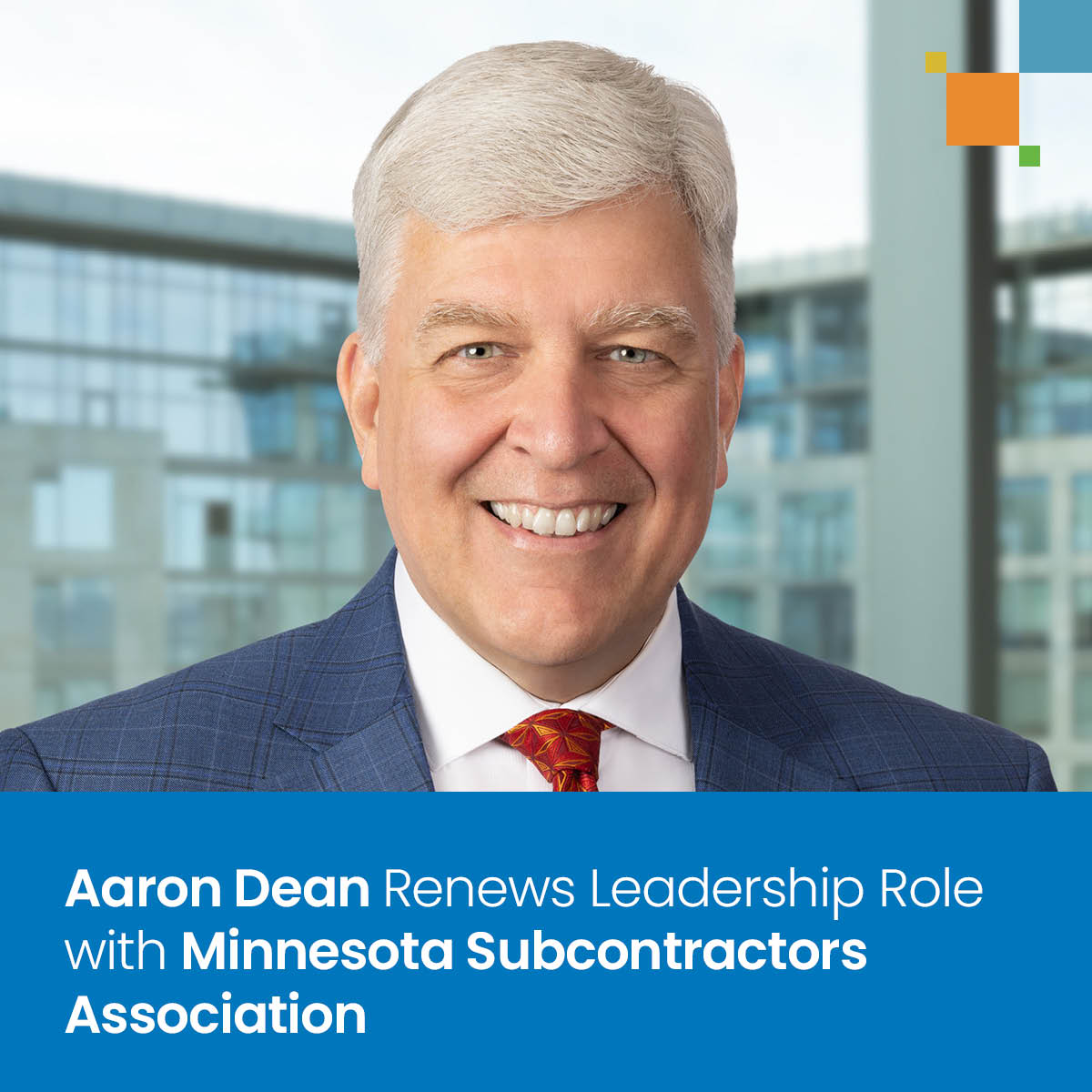 Aaron Dean Renews Leadership Role with Minnesota Subcontractors ...