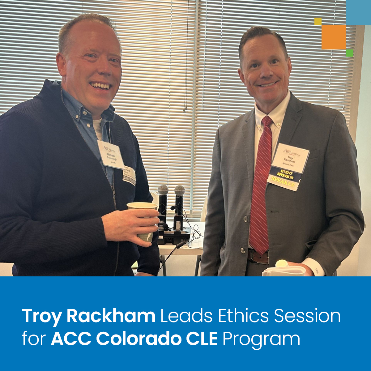 Troy Rackham Leads Ethics Session for ACC Colorado CLE Program ...